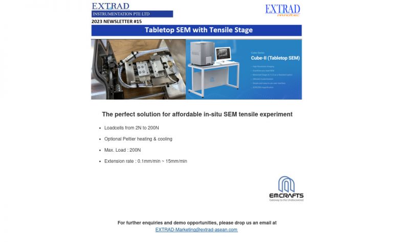 Tabletop SEM with Tensile Stage 1 – LT Resources